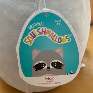 Squishmallows | Toys | Squishmallow Max Raccoon | Poshmark